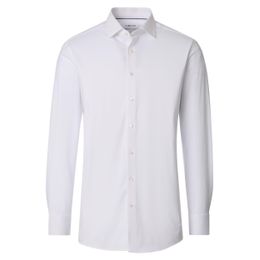 Businesshemd Venti "Venti Businesshemd Jerseyflex Print", Herren, Gr. 38, Normalgr&ouml;&szlig;en, wei&szlig;, 89% Baumwolle, 11% Elasthan, bedruckt, comfort fit, Hemden