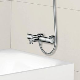 Hansgrohe Ecostat Aufputz-Wannenarmatur mit Thermostat, 13201000,