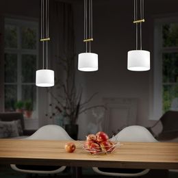Bankamp Grazia Pendelleuchte, LED 3-flammig, eckig, 2137/3-01,