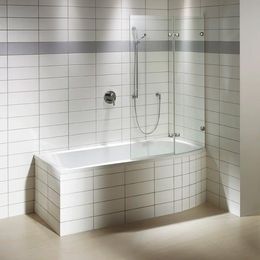 RepaBad Arosa Shower Badewanne mit Duschzone, 0025748-0001,