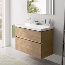 Villeroy & Boch Villeroy & Boch Avento Doppelwaschtisch, evineo ineo5 evo Unterschrank B: 98 cm, 2 Ausz&uuml;ge, mit Griffmulde,, 4156A4RW+BE0725OA,