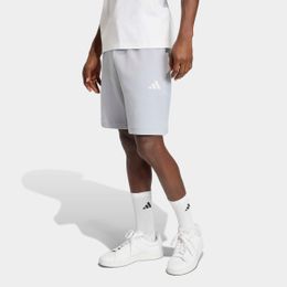 Shorts adidas Sportswear "M FI SL SHORT", Herren, Gr. L, N-Gr, halo silber, normal, gr., Obermaterial: 68% Baumwolle, 32% Polyester, Hosen Shorts