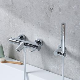 Fortis Wannenset mit Armatur, Metall-Stabhandbrause, Brausehalter, Brauseschlauch, 7811100PC+5318500PC+53162125PC+15504PC,