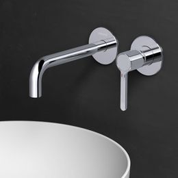 neoro n50 Wand-Waschtischarmatur inklusive Grundk&ouml;rper,, BN0721CR,