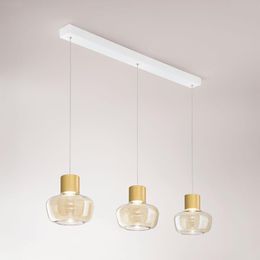 Fabas Luce Kino Pendelleuchte, LED 3-flammig, eckig, 3767-48-365,