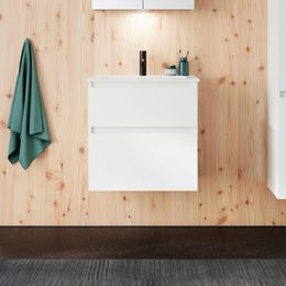 Burgbad Lin20 Schrank mit Waschtisch, 2 Ausz&uuml;ge, SGHR062F5351C0037,