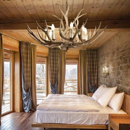 Ideal-Lux Chalet Pendelleuchte 8-flammig, E14, 115504,