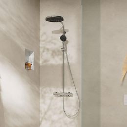 Hansgrohe Pulsify S Puro Aufputz-Duschsystem mit Thermostat, 24237000,