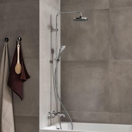 Hansgrohe Vernis Blend Aufputz-Duschsystem mit Wanneneinlauf, Thermostat, 26079000,