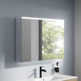 evineo ineo5 evo Spiegelschrank mit Waschtischbeleuchtung B: 100 H: 70 T: 16 cm, 2 T&uuml;ren, BEA092MI+BEA096DE,