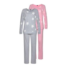 Arizona Pyjama pink Gr. 36/38 f&uuml;r Damen. Mit Rundhals. Bequem. Nachhaltig.