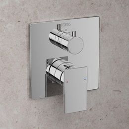 Fortis square NEW Einhebel-Wannenmischer f&uuml;r 2 Verbraucher, f&uuml;r Toya Grundk&ouml;rper, 8469100PC,