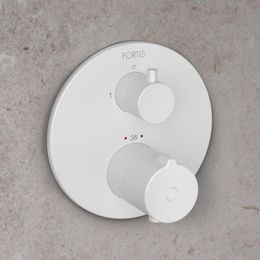 Fortis round NEW Thermostat f&uuml;r 2 Verbraucher, f&uuml;r Toya Grundk&ouml;rper, 78691THMW,