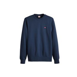 Levi's Sweatshirt LEVI'S "Sweatshirt The Original Housemark Crew 1er Pack", Herren, Gr. L, blau, Obermaterial: 100% Baumwolle CO., Sweatshirts Sweatshirt
