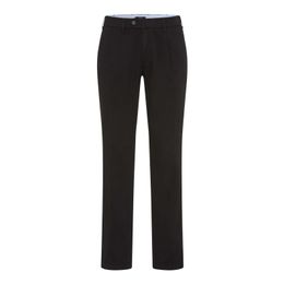 Bundfaltenhose Eurex By Brax "Style LUIS", Herren, Gr. 25, Normalgr&ouml;&szlig;en, schwarz, Web, 97% Baumwolle, 3% Elasthan, Hosen