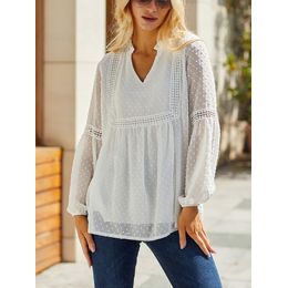 Milan Kiss Bluse in Creme - 69% | Gr&ouml;&szlig;e M | Damen-blusen