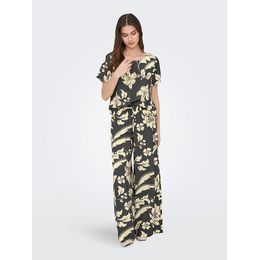 Jacqueline de Yong JDY Marlenehose "Troya" in Schwarz/ Beige - 26% | Gr&ouml;&szlig;e M/L32 | Damenhosen
