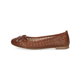 Caprice Leder-Ballerinas in Braun - 32% | Gr&ouml;&szlig;e 40 | Damen-ballerinas