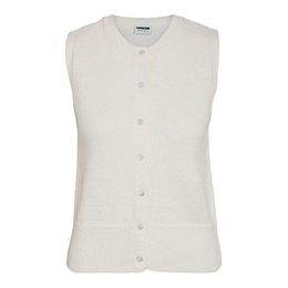 Noisy may Strickweste "Carmen" in Creme - 55% | Gr&ouml;&szlig;e L | Damenjacken