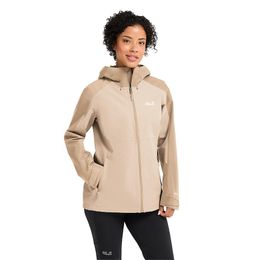 Jack Wolfskin Regenjacke "Wildbound" in Beige - 39% | Gr&ouml;&szlig;e XL | Damen-outdoorjacken