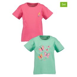 Blue Seven 2er Set: Shirts in Pink/ Mint - 39% | Gr&ouml;&szlig;e 128 | Kinder-oberteile