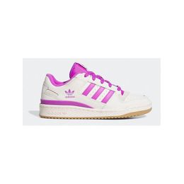 Adidas Leder-Sneakers "Forum" in Wei&szlig;/ Lila - 40% | Gr&ouml;&szlig;e 40,5 | Damen-sneakers