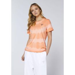 T-Shirt Chiemsee, Damen, Gr. 40, melon, 100% Baumwolle, Rundhals, Shirts T-Shirt