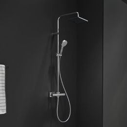 Hansgrohe Vernis Shape Aufputz-Duschsystem mit Thermostat, 26097000,