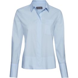 WHITE LABEL Hemdbluse mit Kellerfalte Bleu (Gr&ouml;&szlig;e: 46)