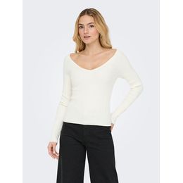 Jacqueline de Yong JDY Pullover "Nanna" in Creme - 50% | Gr&ouml;&szlig;e XL | Damen-pullover-cardigans