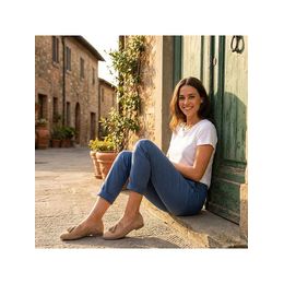 JOLANA & FENENA JOLANA & FENENA Leder-Slipper in Beige - 69% | Gr&ouml;&szlig;e 42 | Damen-schuhe-halbschuhe
