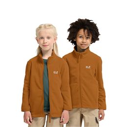 Jack Wolfskin Fleecejacke "Taunus 100" in Hellbraun - 38% | Gr&ouml;&szlig;e 164 | Kids-fleecejacken-fleecepullover