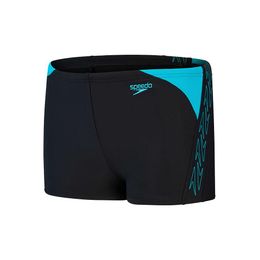 Speedo Badehose "Eco Hyoerboom" in Schwarz/ Hellblau - 19% | Gr&ouml;&szlig;e 152 | Kinder-bademode
