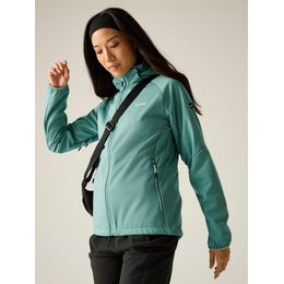 Regatta Softshelljacke "Bourda" in T&uuml;rkis - 71% | Gr&ouml;&szlig;e 36 | Damen-outdoorjacken