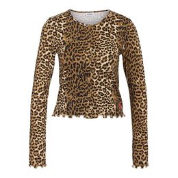 Noisy may Cardigan "Molly" in Camel/ Schwarz - 48% | Gr&ouml;&szlig;e M | Damen-pullover-cardigans