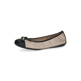 Caprice Leder-Ballerinas in Beige - 37% | Gr&ouml;&szlig;e 36 | Damen-ballerinas
