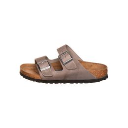 Birkenstock Leder-Pantoletten "Arizona" in Taupe - 30% | Gr&ouml;&szlig;e 42 | Damen-pantoletten