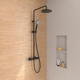 Villeroy & Boch Villeroy & Boch Embrace Aufputz-Duschsystem mit Thermostat, Kopfbrause &Oslash; 230 mm, TVS108011000K5,