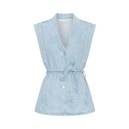 MOSS COPENHAGEN Jeansweste "Josephine Rue" in Hellblau - 50% | Gr&ouml;&szlig;e L/XL | Damenjacken