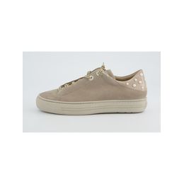 Paul Green Leder-Sneakers in Beige - 52% | Gr&ouml;&szlig;e 36 | Damen-sneakers