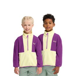 Jack Wolfskin Fleecepullover "Taunus" in Lila/ Creme - 33% | Gr&ouml;&szlig;e 152 | Kids-fleecejacken-fleecepullover