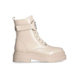 Liu Jo Leder-Boots in Creme - 63% | Gr&ouml;&szlig;e 38 | Damen-stiefel