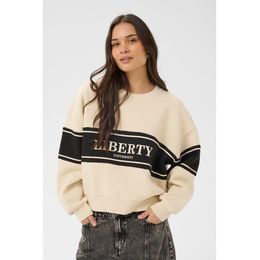 Kaffe Sweatshirt in Beige - 51% | Gr&ouml;&szlig;e L | Damen-sweatshirts-jacken