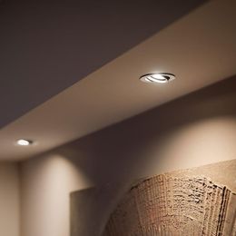 PHILIPS Hue White & Color Ambiance Centura Einbaustrahler, GU10, rund, 8720169319035,