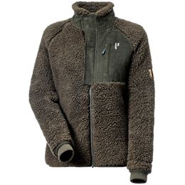 Parforce Active Damen Pilefleecejacke Cord Olivbraun (Gr&ouml;&szlig;e: XXL)