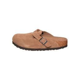 Birkenstock Leder-Clogs "Boston" in Hellbraun - 12% | Gr&ouml;&szlig;e 41 | Damen-pantoletten
