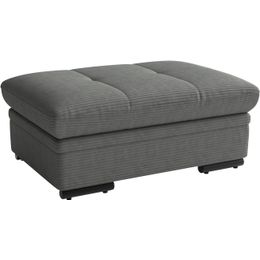 Sit & More Polsterhocker SIT & MORE "Viola", grau, B:102cm H:43cm T:68cm, 100% Polyester, Hocker, Polsterhocker, mit praktischen Stauraum