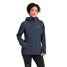 Jack Wolfskin Regenjacke "Wildbound" in Dunkelblau - 39% | Gr&ouml;&szlig;e L | Damen-outdoorjacken
