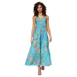 Aller Simplement Kleid in T&uuml;rkis/ Bunt - 76% | Gr&ouml;&szlig;e 34/36 | Damen-kleider
