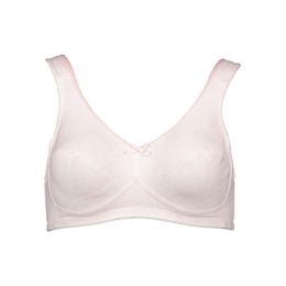 SuSa B&uuml;gelloser BH in Ros&eacute;/ Wei&szlig; - 47% | Gr&ouml;&szlig;e 85F | Damen-bhs